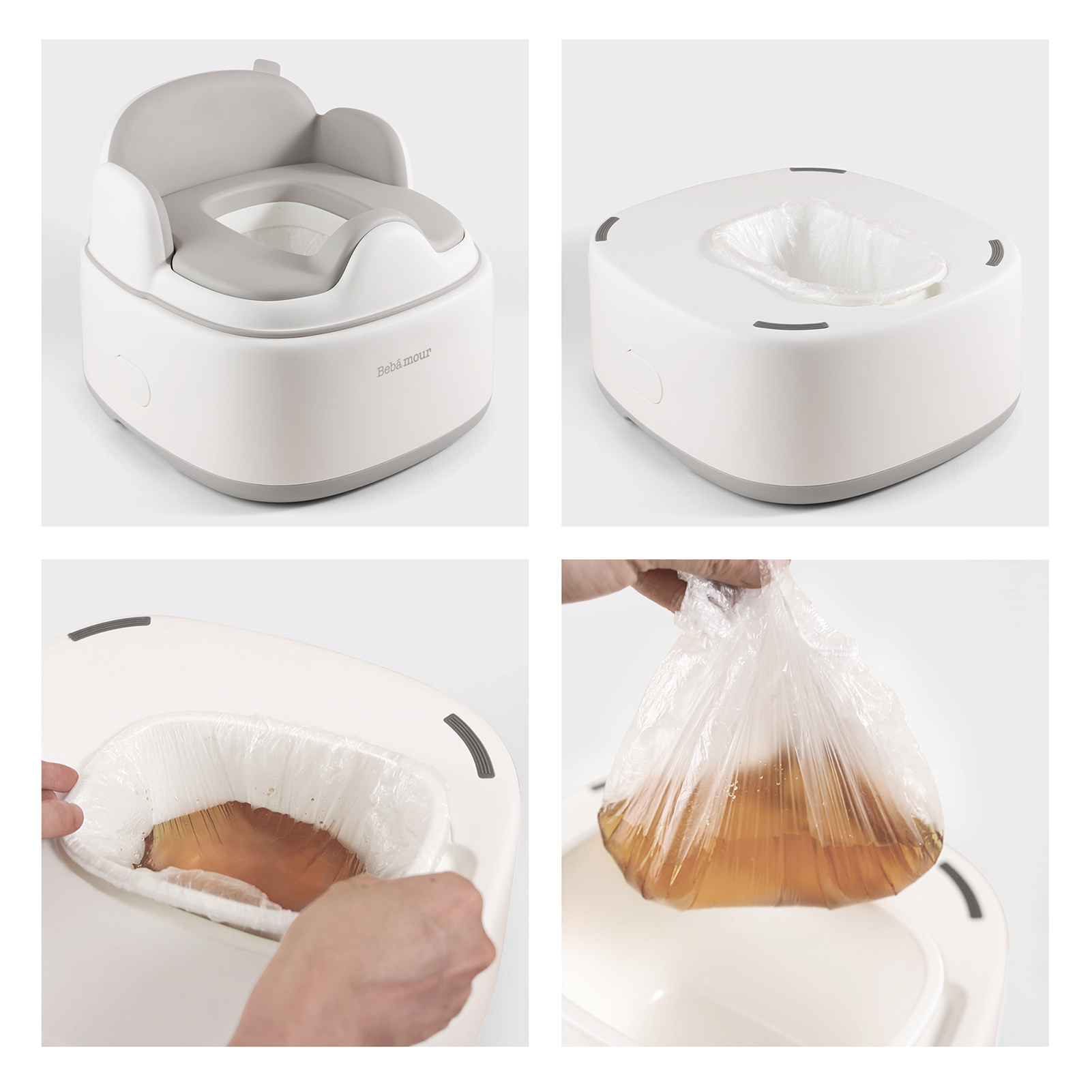 Bebamour Potty Training Toilet 3 in 1 Multi-Functional Potty Seat ...