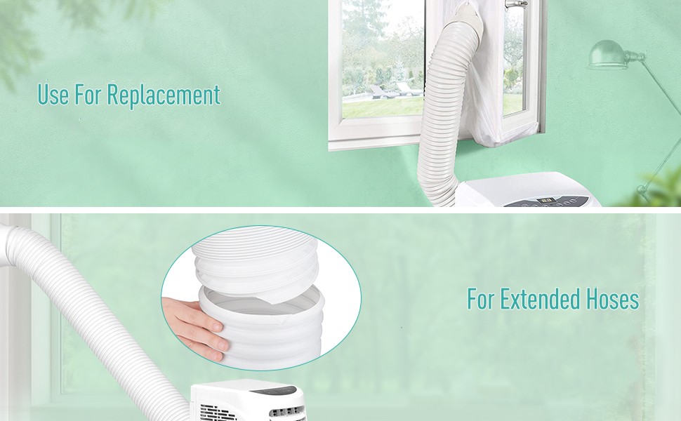 【SG READY STOCK】Flexible Portable Air Conditioner Exhaust Hose 130 ...