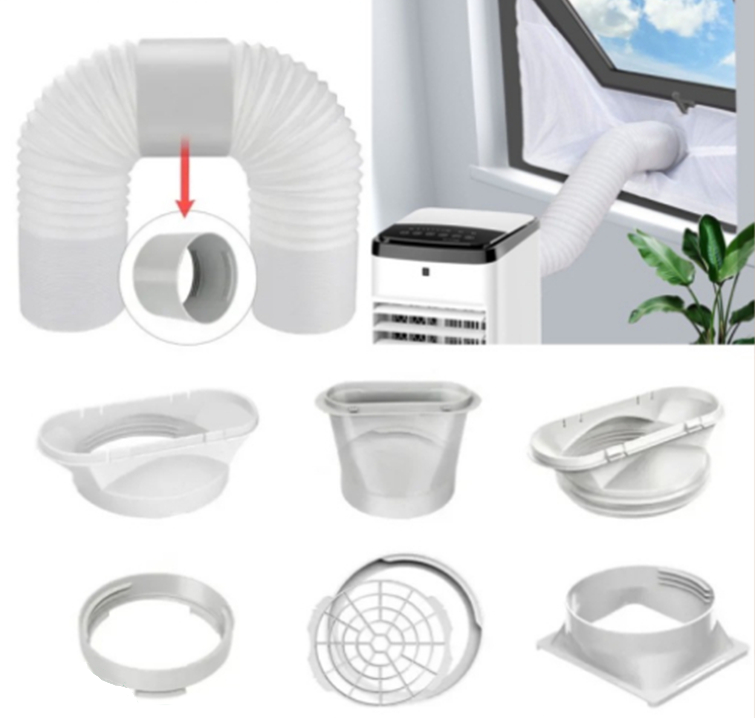 【SG READY STOCK】Flexible Portable Air Conditioner Exhaust Hose 130 ...