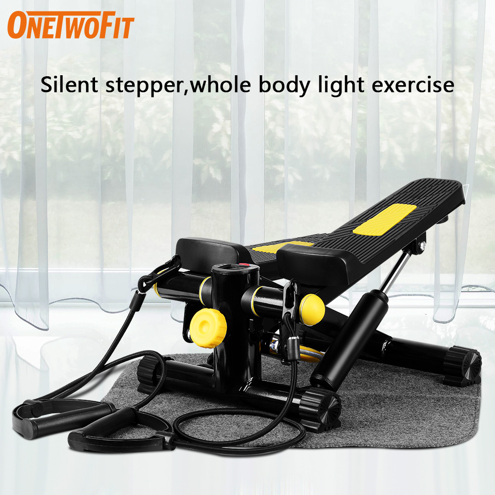 OneTwoFit Mini Stepper Portable Trainer Cardio with LCD Monitor with ...