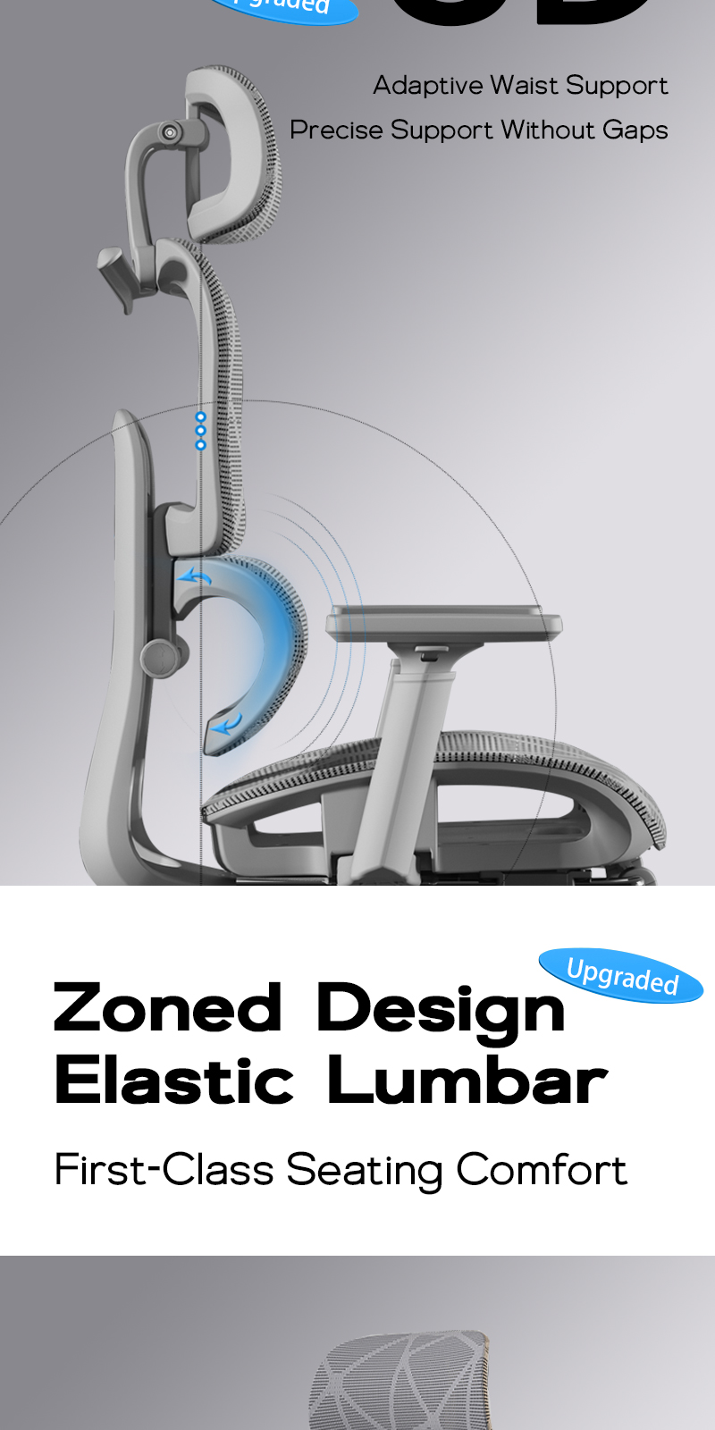 Xpanse LS900 Ergonomic Mesh Office Chair Adjustable seating depth 3D ...