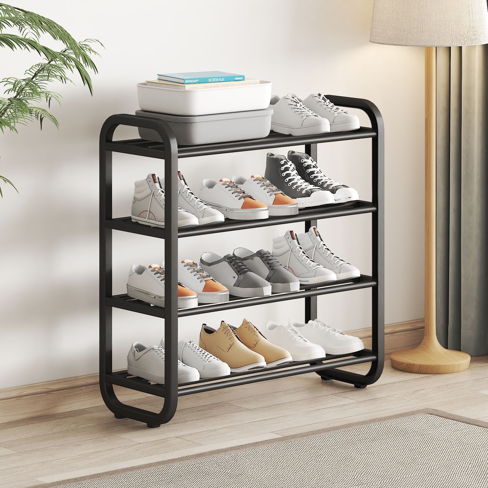 【SG】Shoe rack outdoor shoe rack thick steel pipe waterproof plastic ...