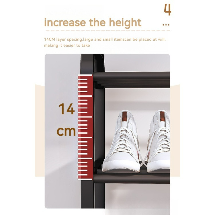【SG】Shoe rack outdoor shoe rack thick steel pipe waterproof plastic ...