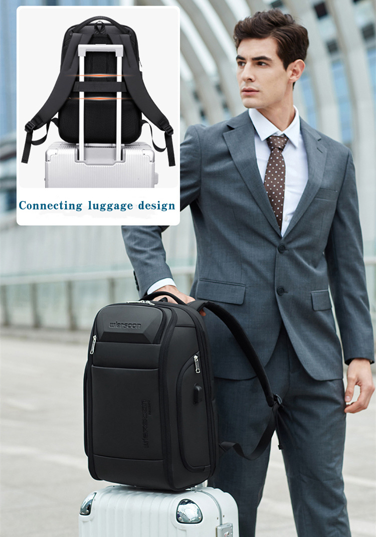 Kabohut Anti-Theft Waterproof Backpack For Men Daily Work Business ...