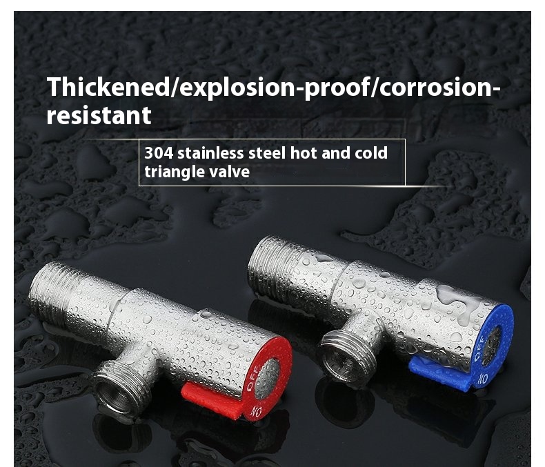 304 Stainless Steel Hot and Cold Water Angle Valve Household Extended ...