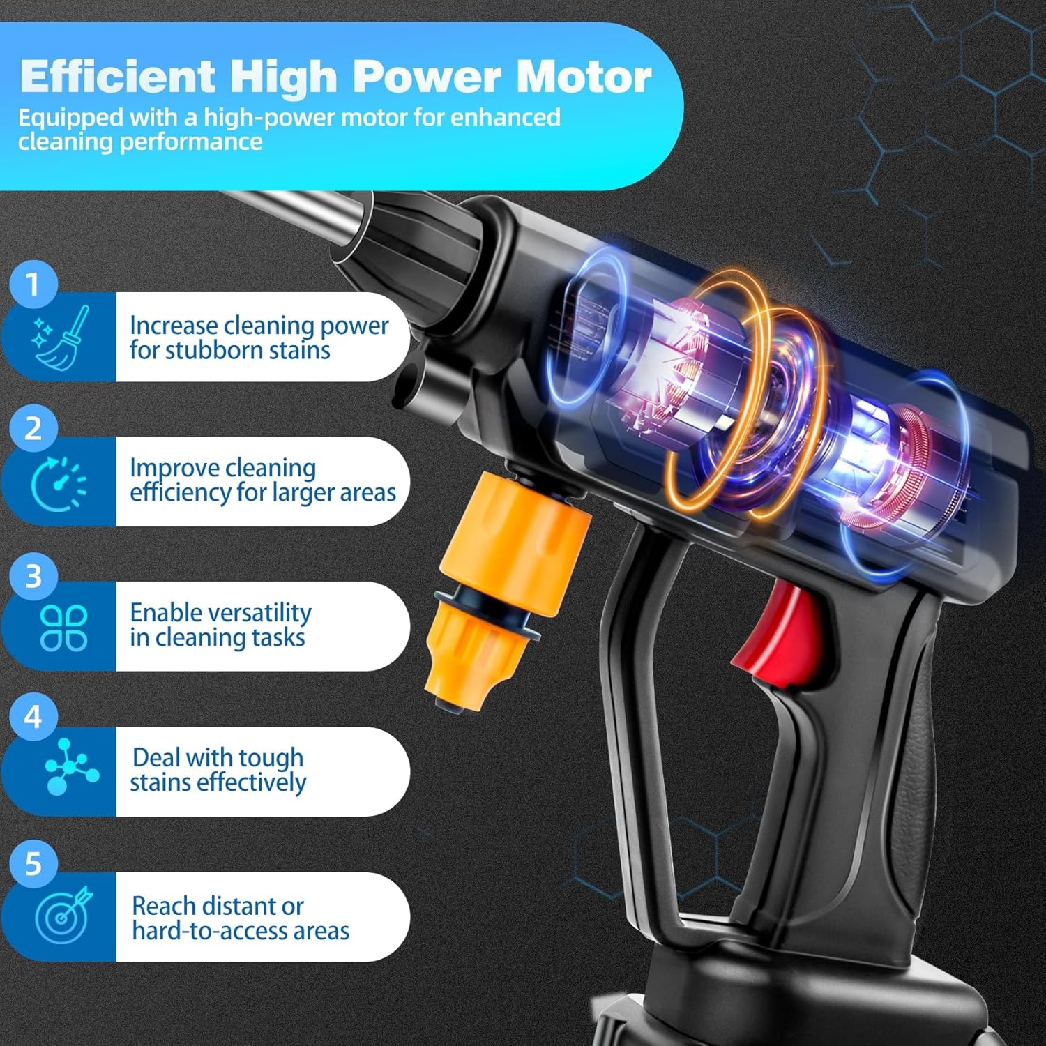 588VF Car Washer Water Gun Water jet High pressure washing machine ...