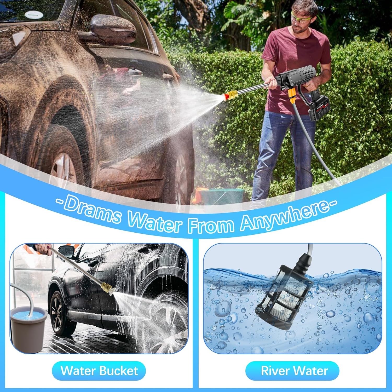 588VF Car Washer Water Gun Water jet High pressure washing machine ...