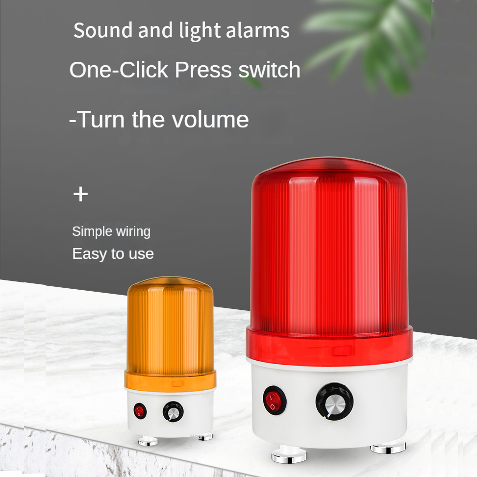 Rotating Warning Light Adjustable Volume LED Sound Light Integrated ...