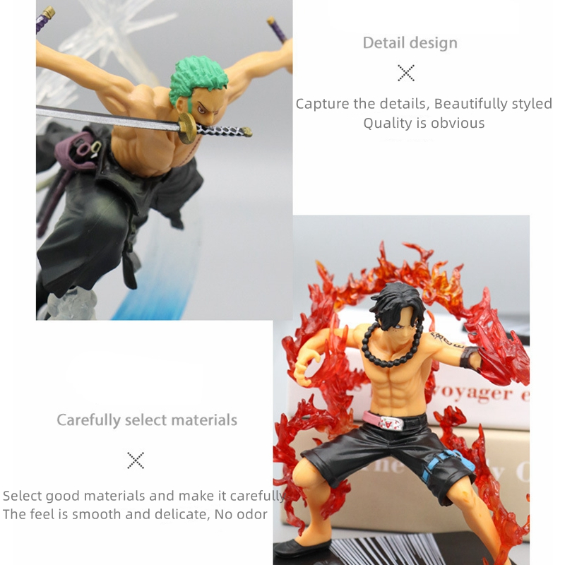 Onepiece Anime Figure Set Luffy Zoro Ace Sanji Action Figures Figurine ...