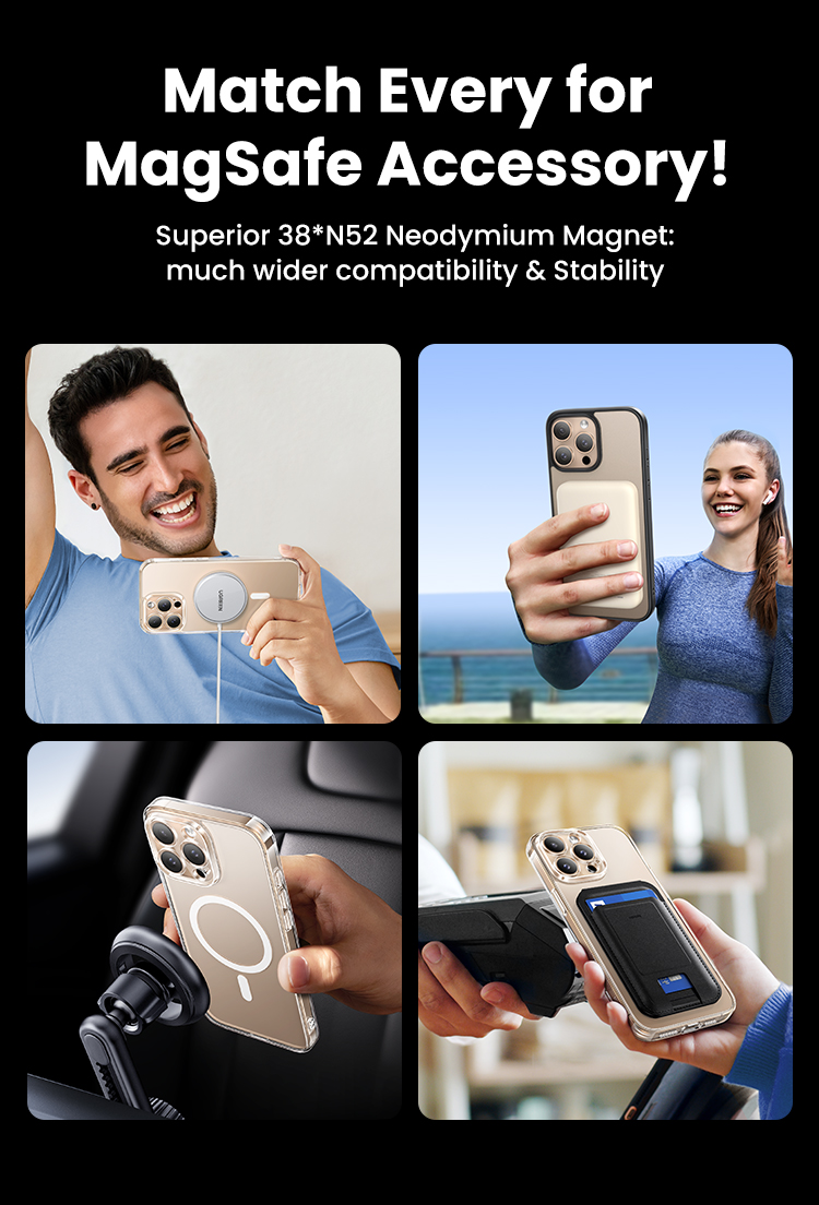 Ugreen Clear Magnetic Protective Anti-collision Lens Full Cover Phone ...