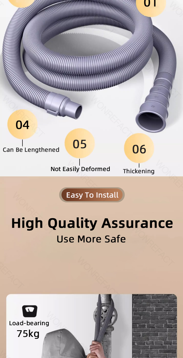 Washing Machine Drain Outlet Hose Multi-size Universal Gutter Hose ...