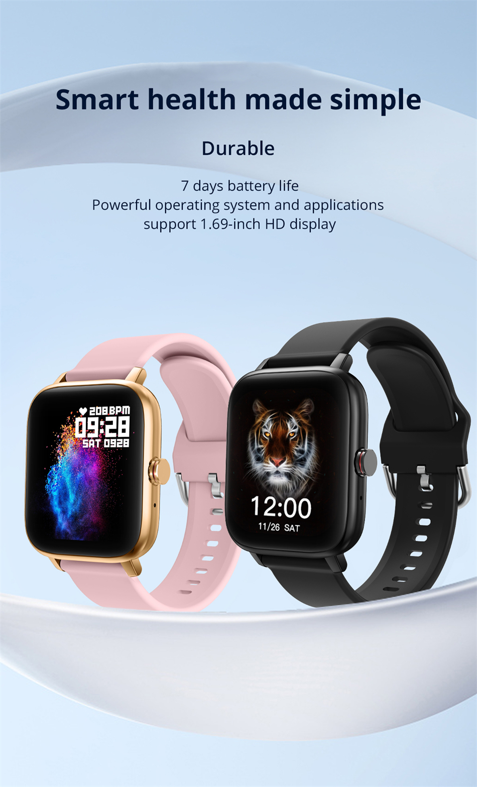 LIGE Smart Watch Women Men Bluetooth Answer Calls Records Sport Mode ...