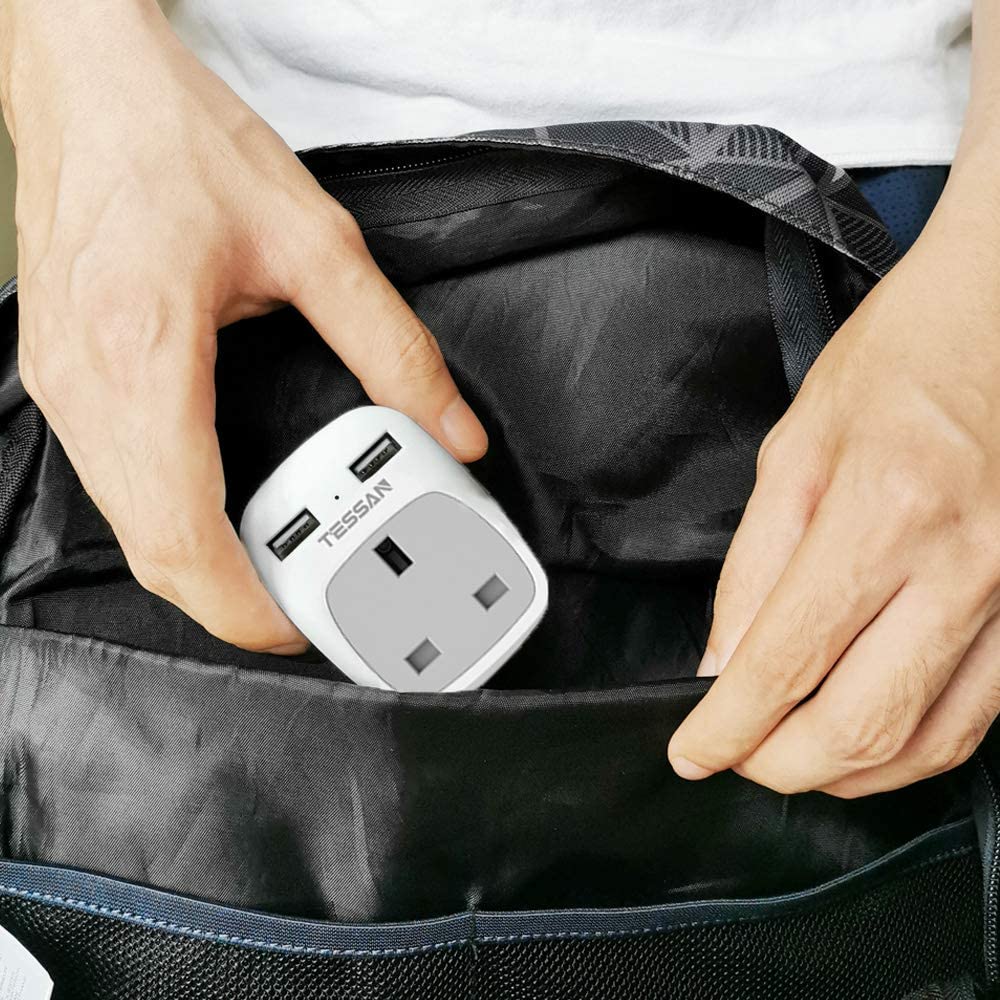 TESSAN China Plug Adapter with USB-A+USB-C,ustralia Travel Adapter ...