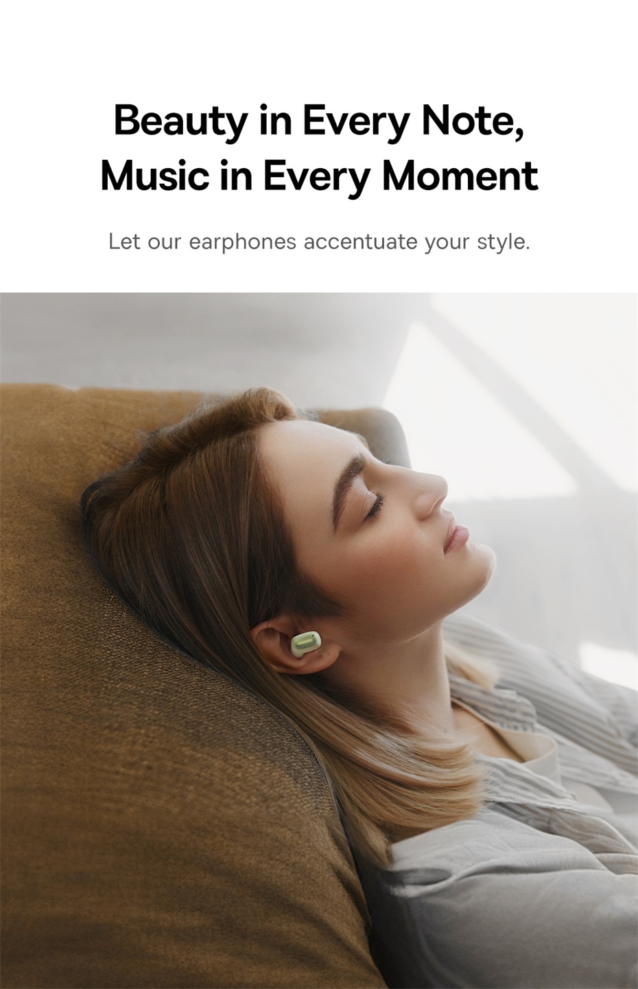 Baseus AirNora3 True Wireless Earbuds -45db Noise Cancellation Chic Design Embedded Mirror ...