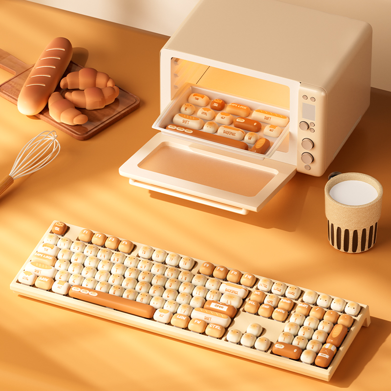 Akko x MonsGeek MG108B Bun Wonderland Multi-modes Mechanical Keyboard ...