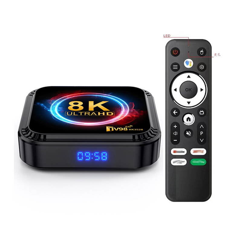 TV98 RK3528 set-top box 4K HD 5G dual WIFI 6 Android 13 Bluetooth TV ...