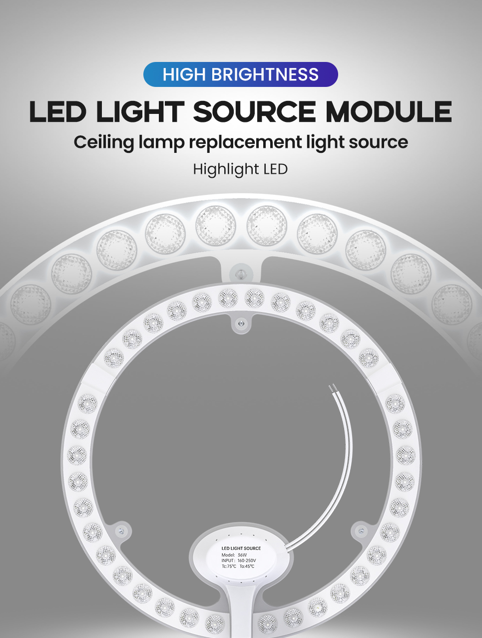 【SG Stock】18W 24W 36W 48W 72W LED Ceiling Light Source White/3 Color ...