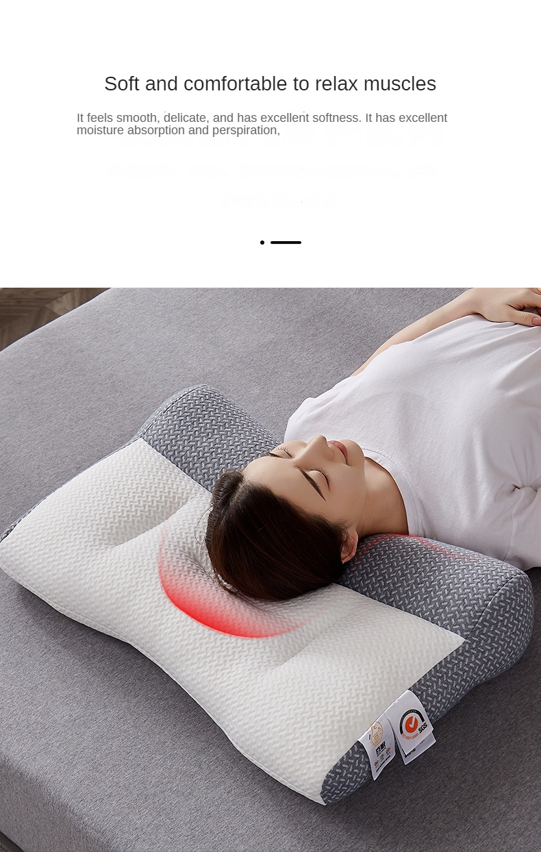 [SG STOCK]Cervical Pillow for Neck Pain Relief Ergonomic Neck Traction ...