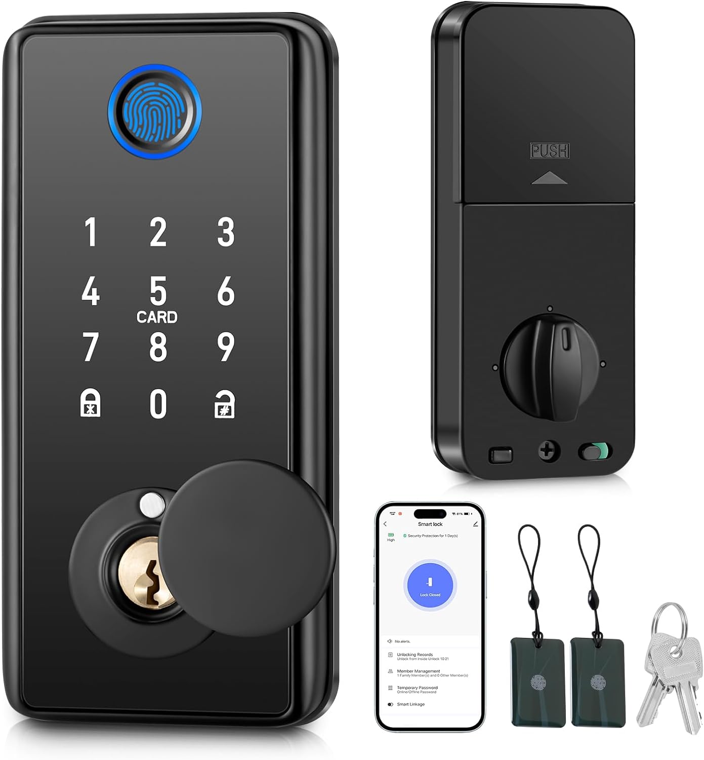Tuya Door Lock Digital Electronic Lock with Code Passcode gate bundle ...