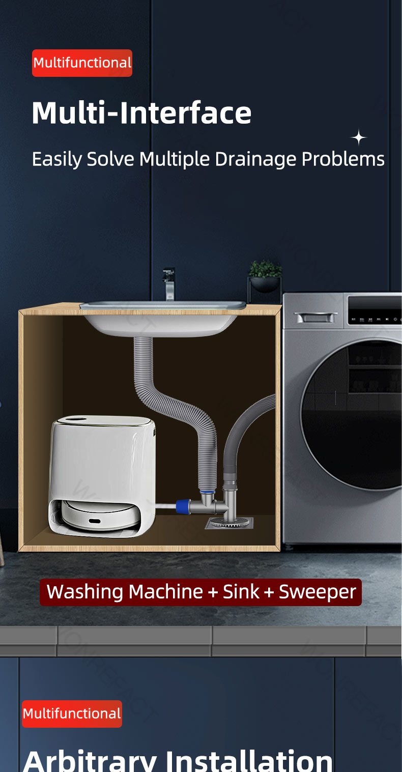 Washing Machine Floor Drain Hose Connector Home Sink Drainage Outlet ...