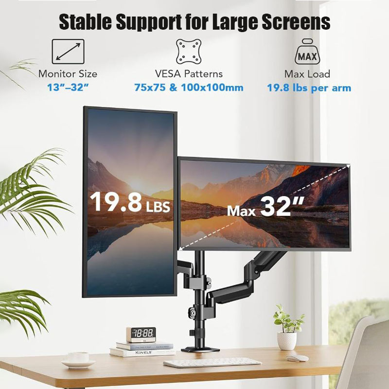 SG Adjustable Monitor arm 17-32 "dual/single monitor stand - computer ...