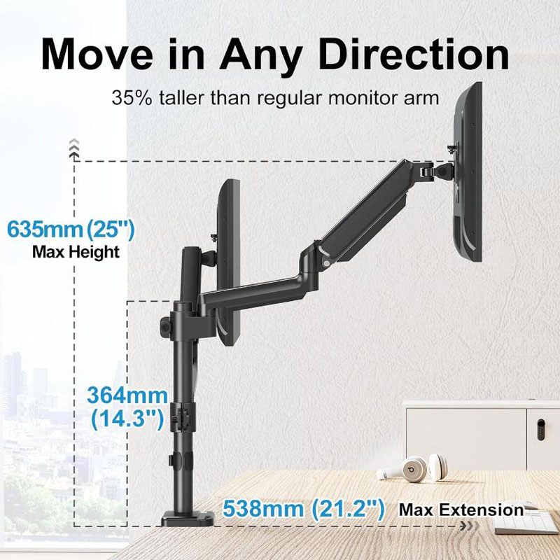 SG Adjustable Monitor arm 17-32 "dual/single monitor stand - computer ...