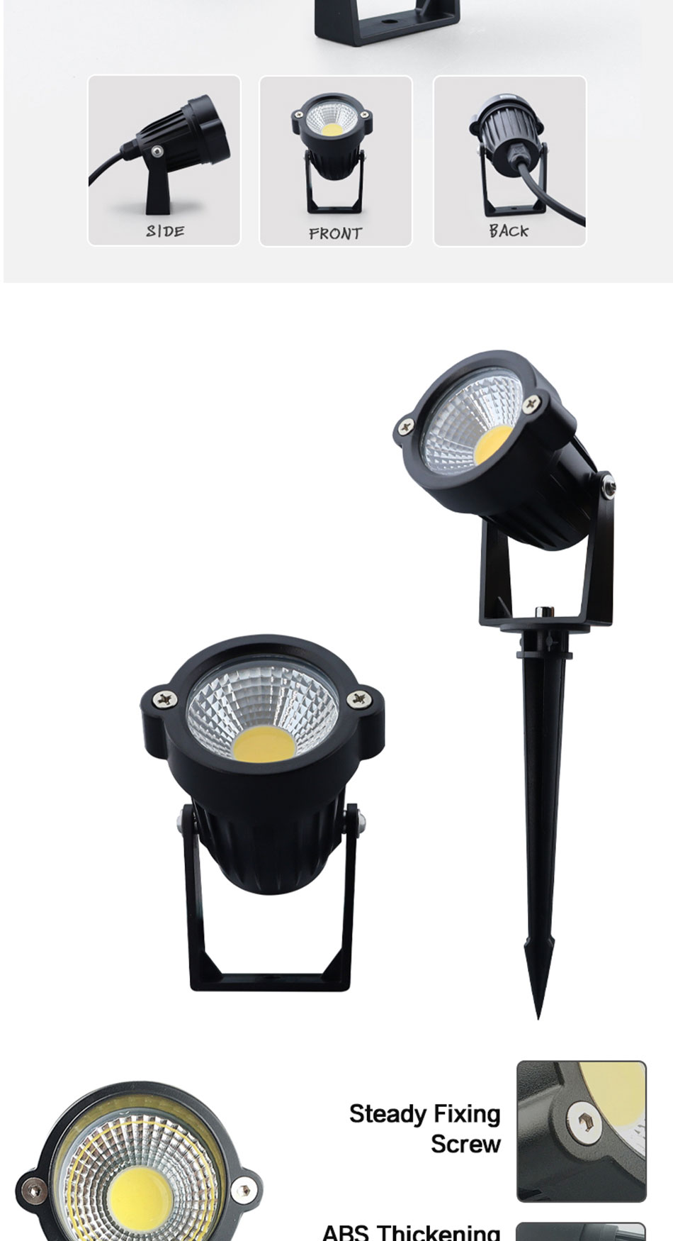 LED Garden Lights Outdoor LED Waterprof Lawn Lamp AC220V110V DC12V 3W ...