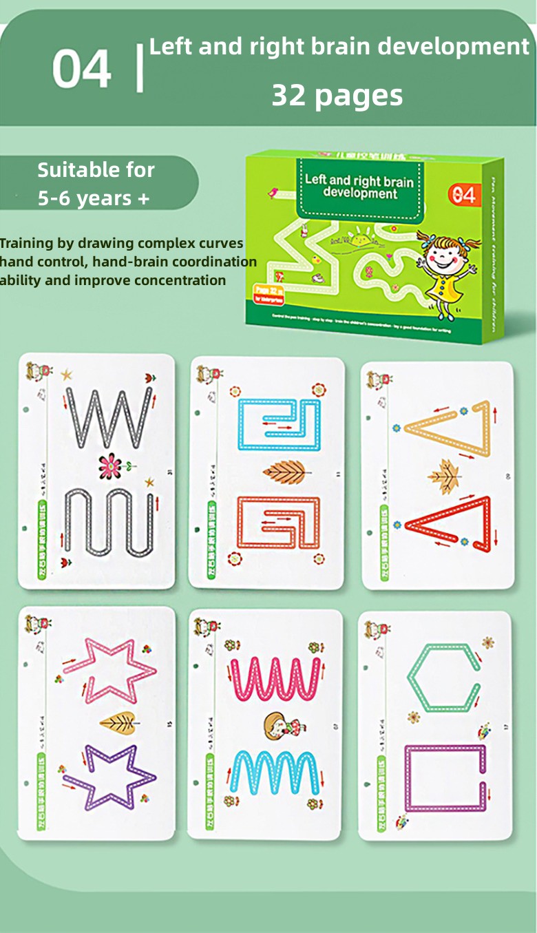 【🇸🇬 READY STOCK】Children Montessori Drawing Toy Pen Control Training ...