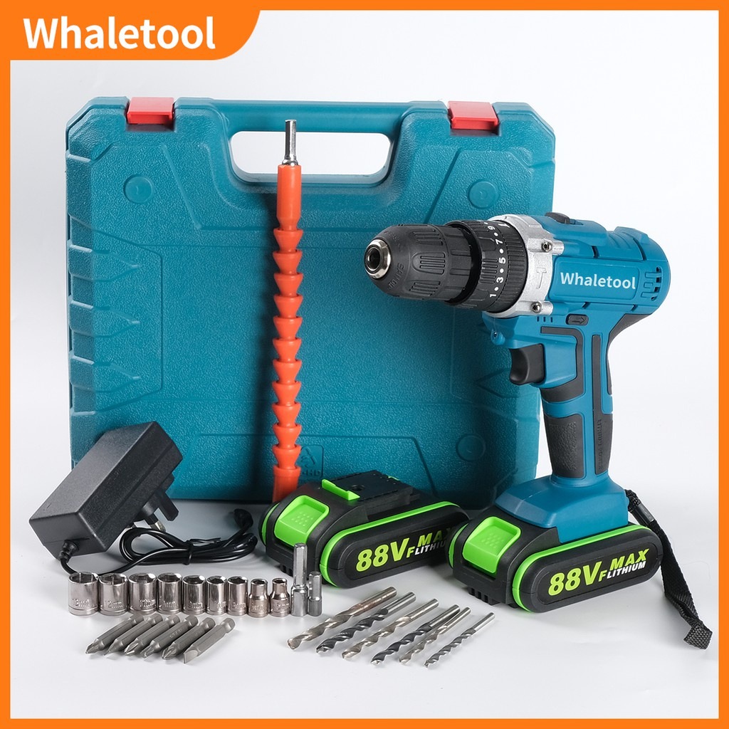 3 In 1 impact Multifunctional Cordless hammer Drill 25 Speed Torque ...