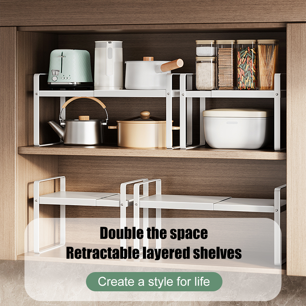 kitchen organiser rack shelf storage rack for cabinet adjustable rack ...