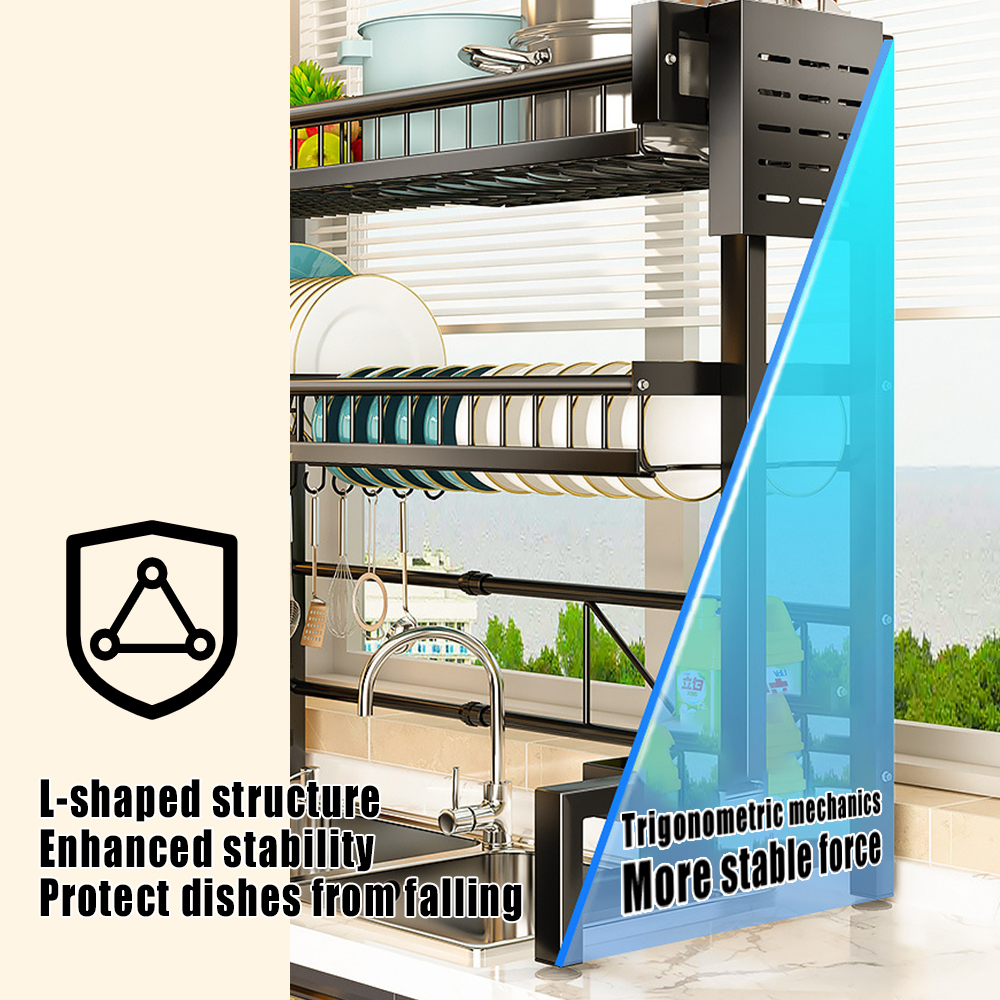 Retractable Sink Rack Dish Rack Over Sink Plate Drying Rack Kitchen ...