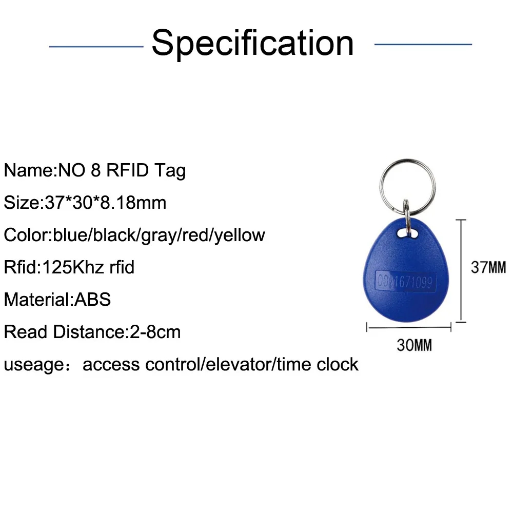 100pcs Quality Assurance 125KHZ EM ID CARD Read Only 4100 reaction ID ...