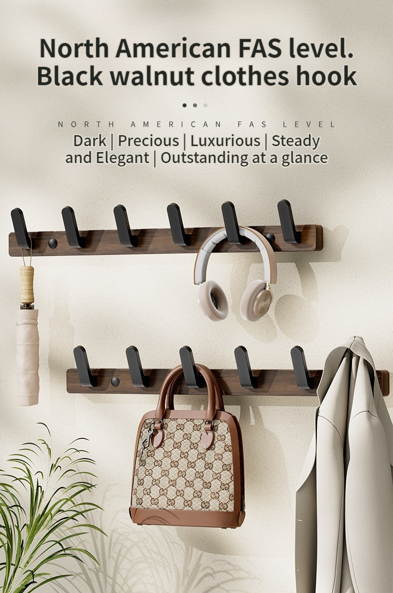 [SG Seller]LooToo No drill Wood Bathroom Hook Door Hooks Clothes Hook ...