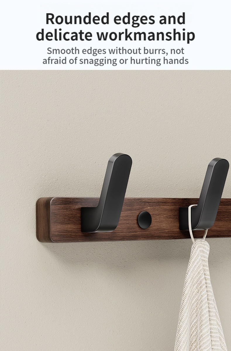 [SG Seller]LooToo No drill Wood Bathroom Hook Door Hooks Clothes Hook ...