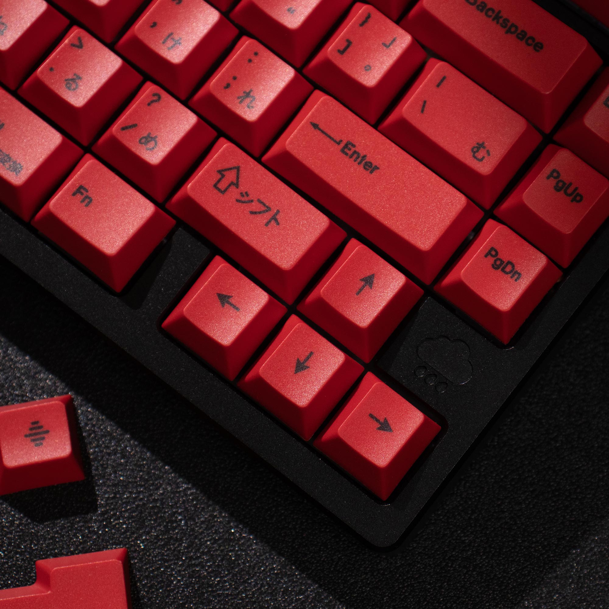 Minimalist red 140-key mechanical keyboard keycap PBT Dye sublimation cherry profile Japanese ...