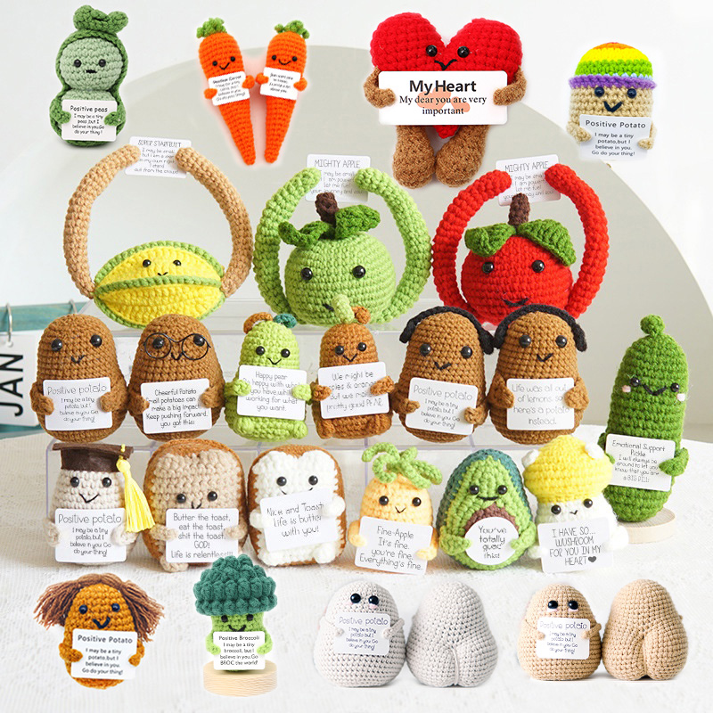 Handmade plush toys, positive energy potatoes, decorations, positive ...