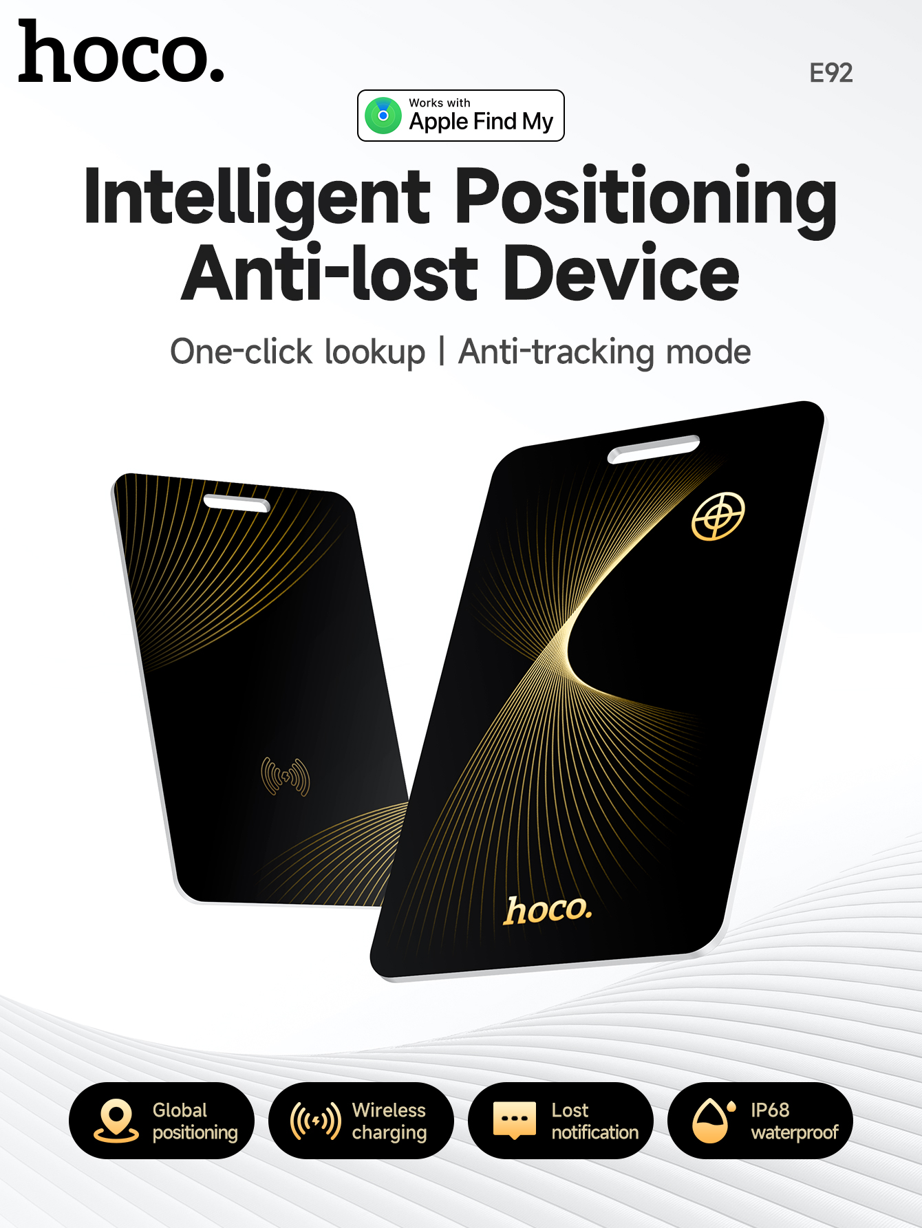 【100% Original】HOCO E92 Smart Ap*le Positioning Anti Loss Device Global ...