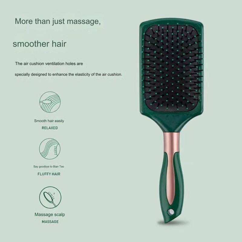 [Shipping 24 Hours] Hairbrush Wet Curly Hair Brush Massage Comb Dark ...