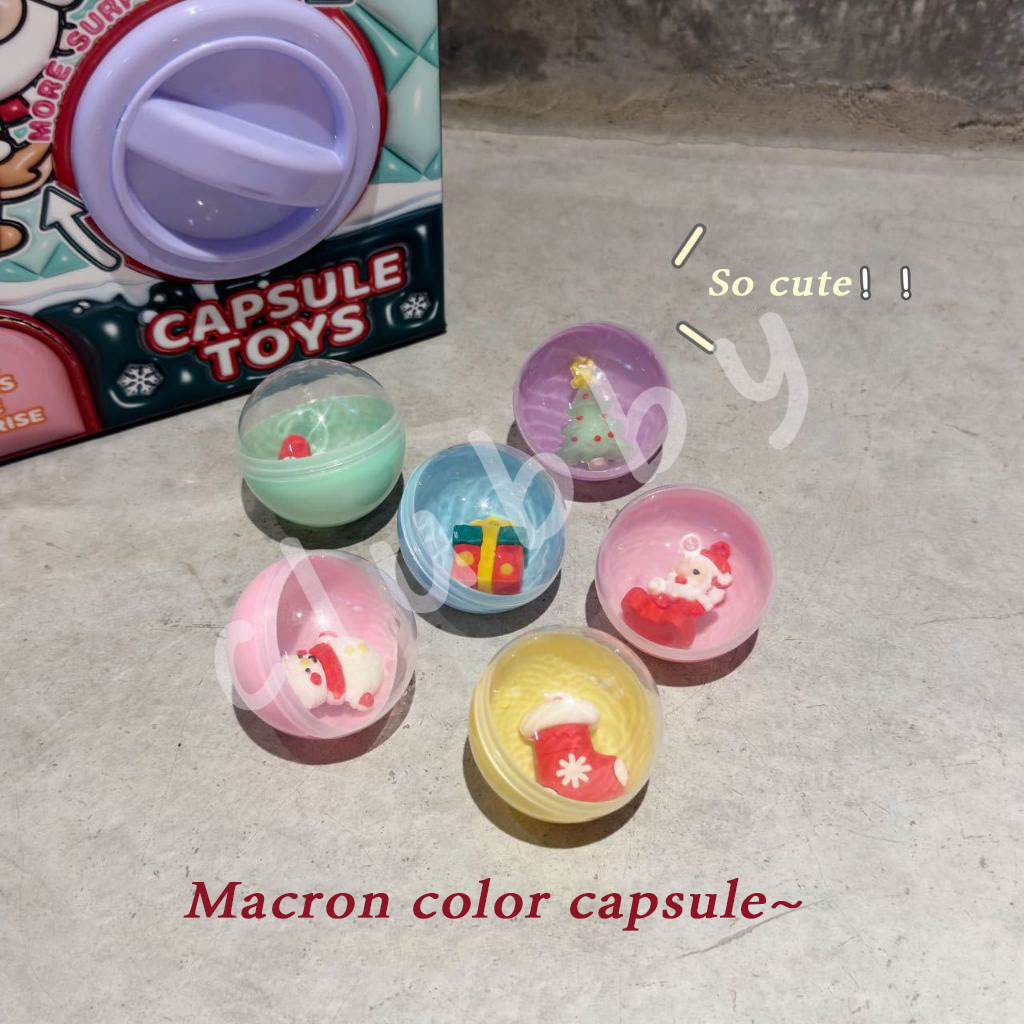 Christmas Gachapon Machine Santa Claus Snowman Elk Gachapon Children's ...