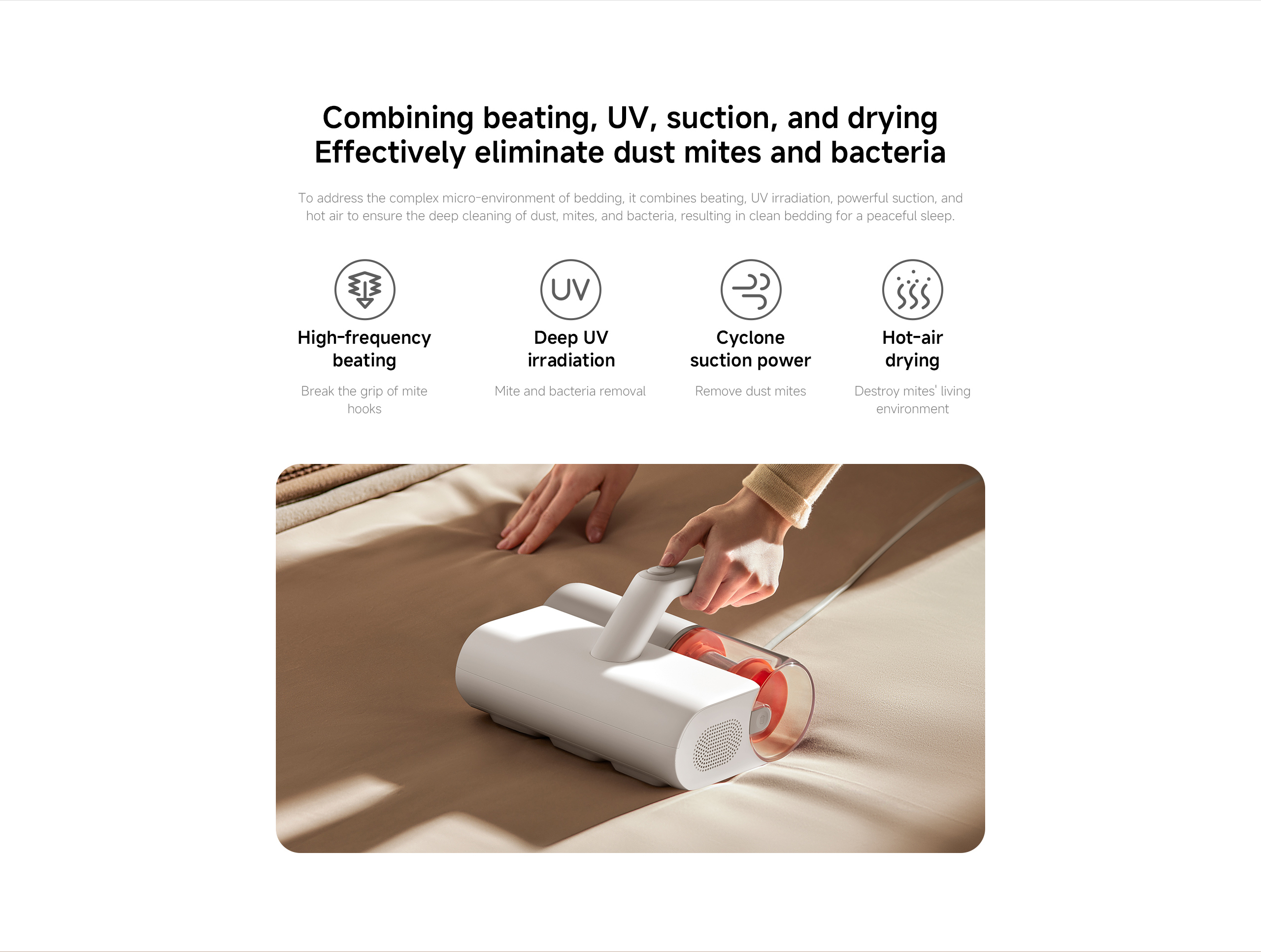 Xiaomi Dust Mite Vacuum Cleaner | Shopee Singapore