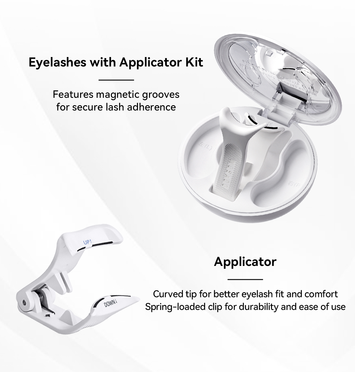 WOSADO New (All-In-One Box) Reusable Magnetic False eyelashes FULL ...