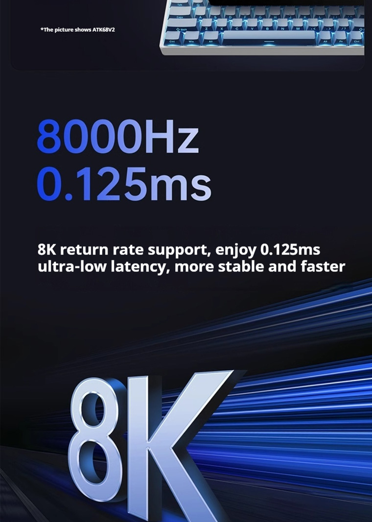 【Available in stock】ATK ATK68 V2 Aluminum lump low latency customized ...