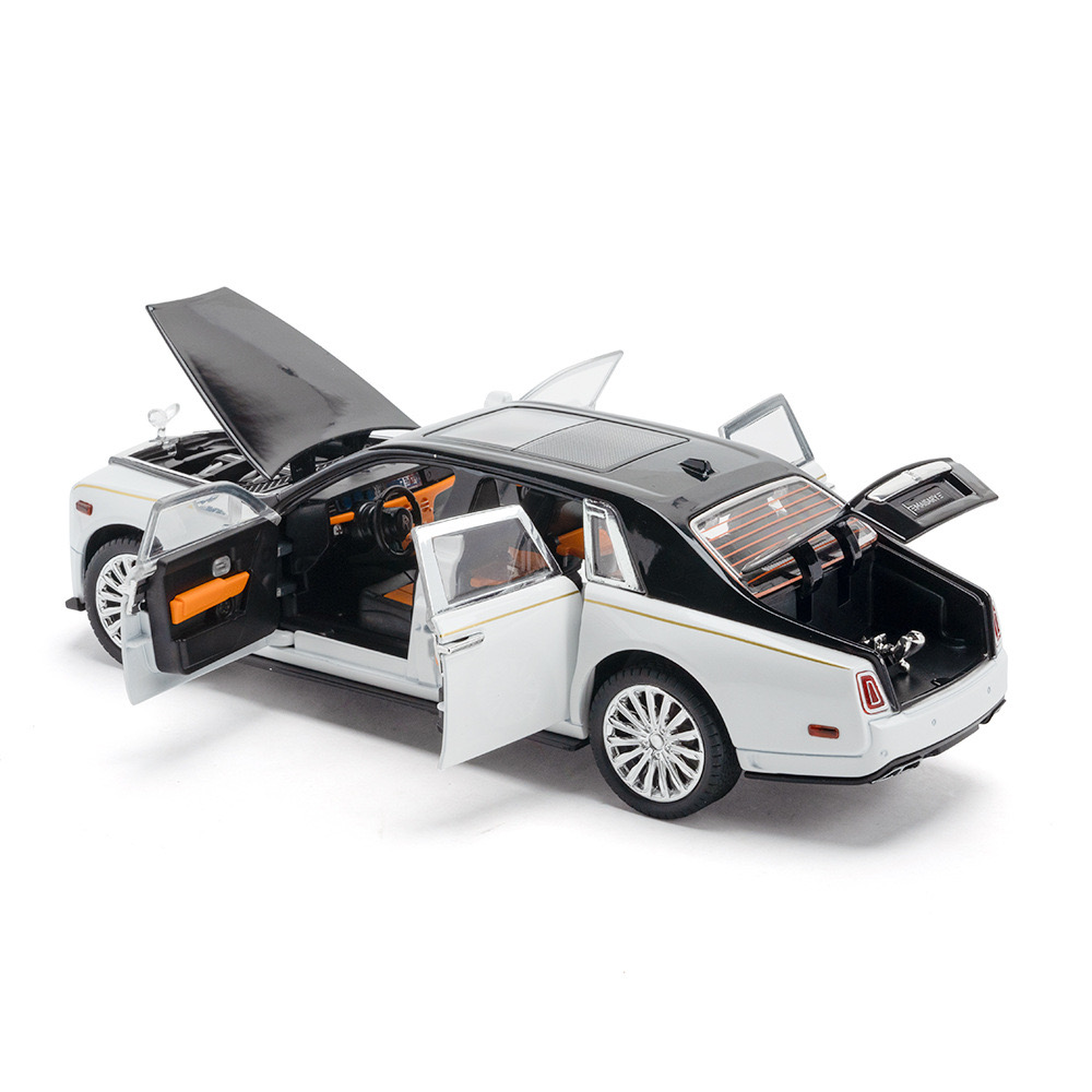 1:22 Scale Rolls Royce Phantom Alloy Car model Die cast Car Sound Light ...