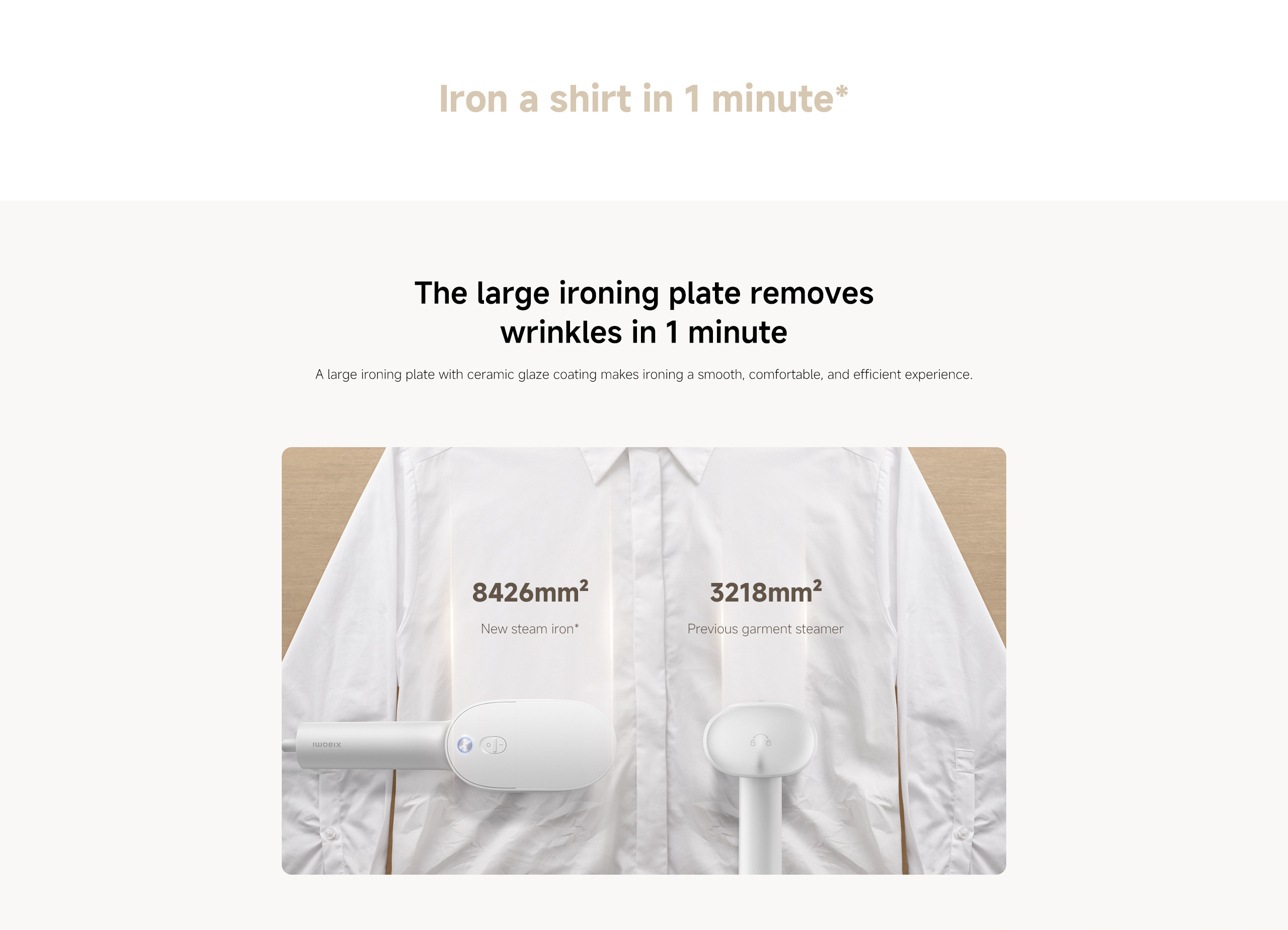 Xiaomi Handheld Steam Iron | Shopee Singapore