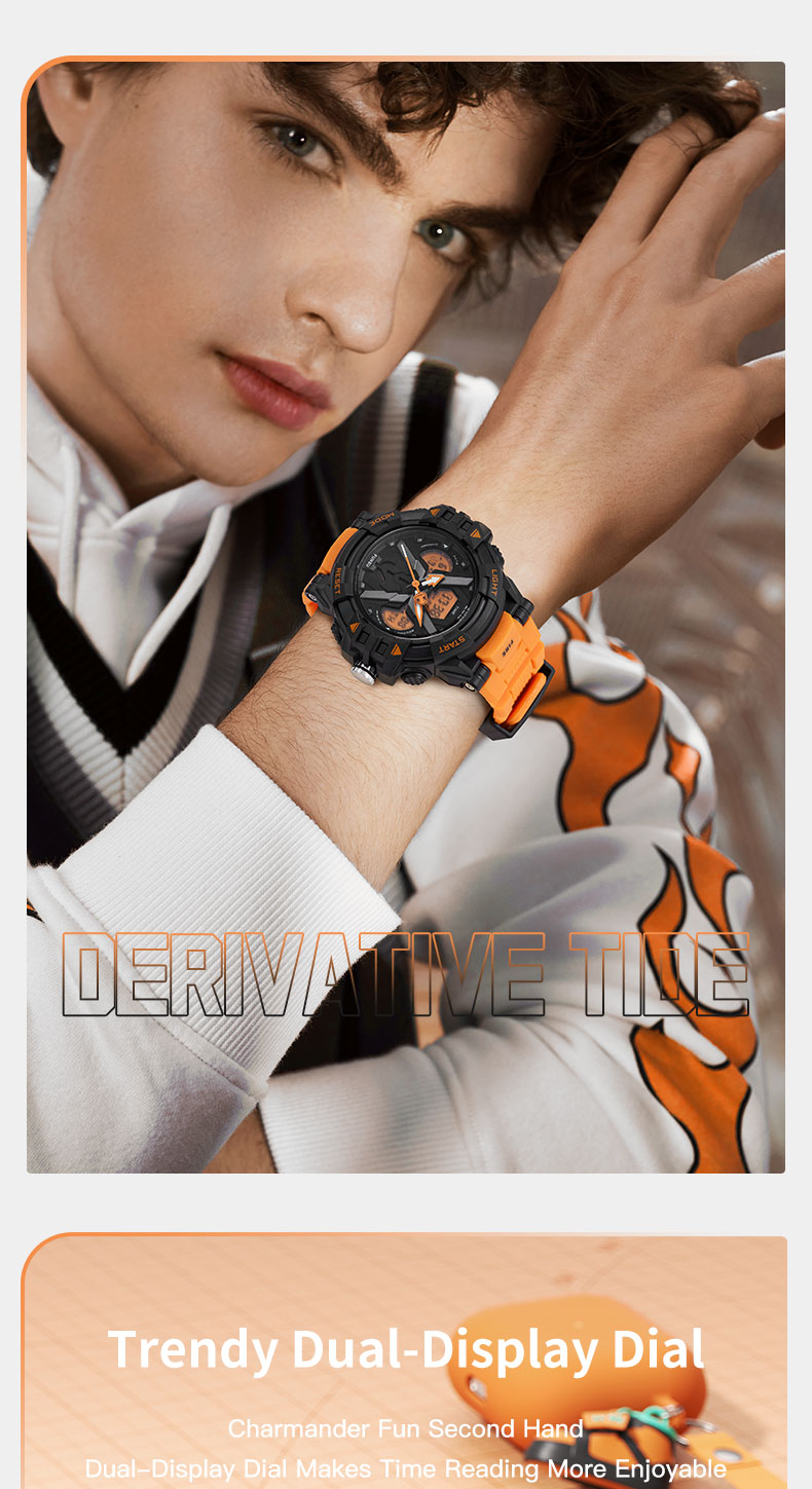 ZGO Pokémon Charizard Kids Watch for Boys Multifunctional Sports Watch ...