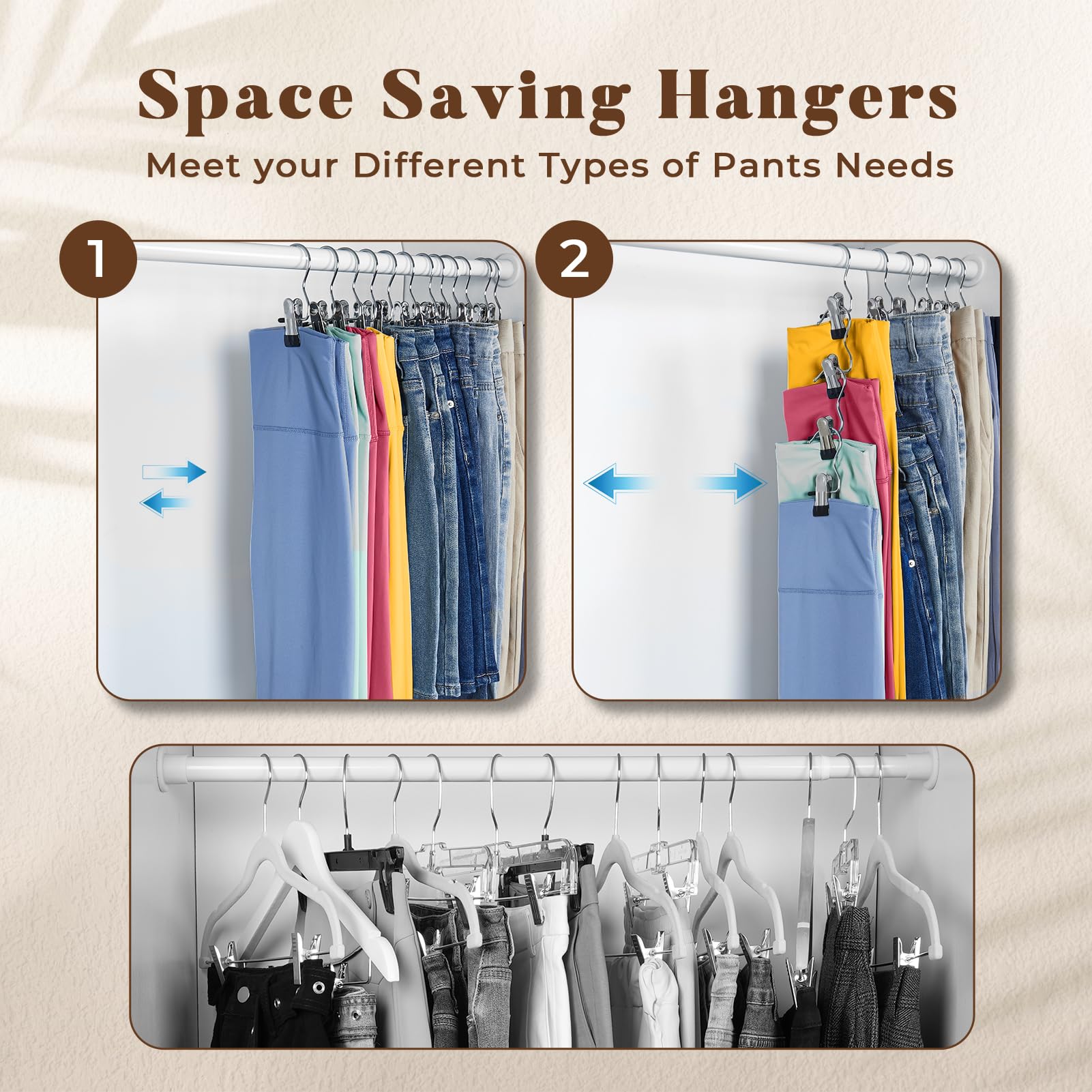 10pcs Stainless Steel Clothespins with Hook Laundry Organizer Portable ...