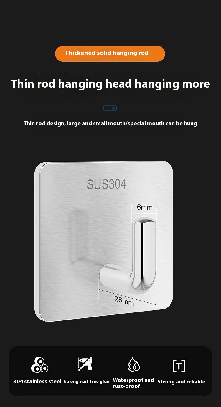 Strong Hook Perforated Stainless Steel Viscose Weighing Wall Hook ...