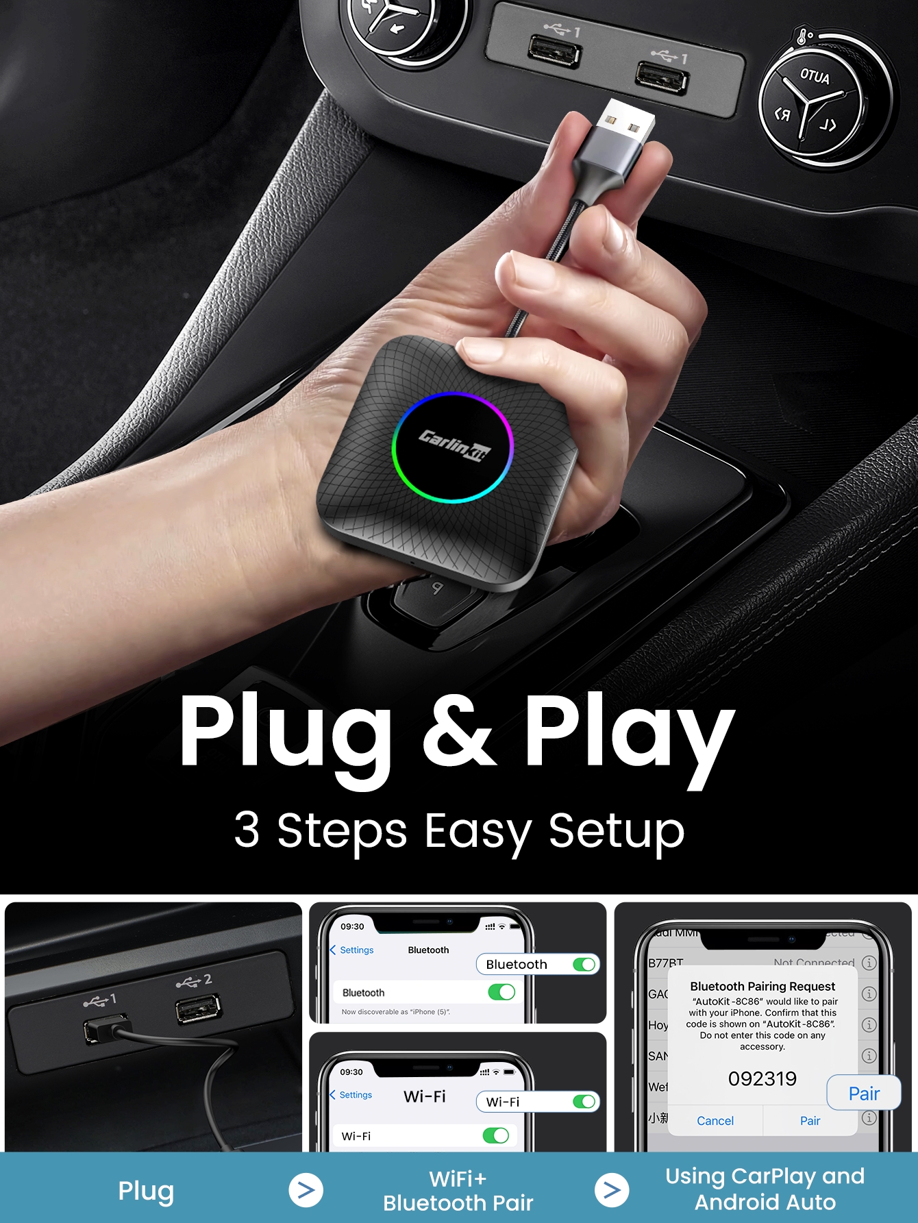 Carlinkit Official Android 13 Ai Box Turn CarPlay To Android 13.0 ...