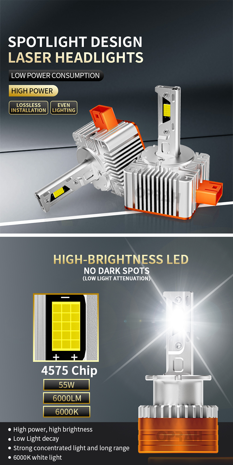 [Ready Stock] 2PCS 110W High Power D1S D2S D3S D4S D5S D8S LED Headlights Car Headlights Car ...