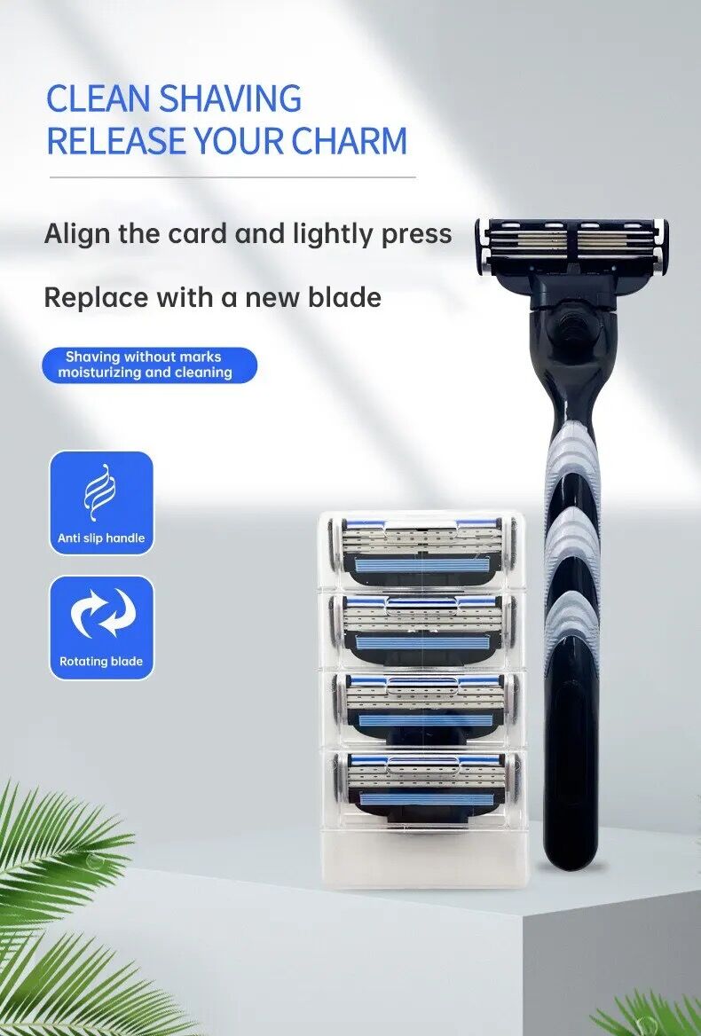 New Imported Razor Manual Razor Original 3-Layer Blade Men's Anti ...